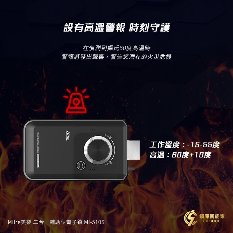 MILRE MI-510S 智能電子鎖 - 鎖庫智能家