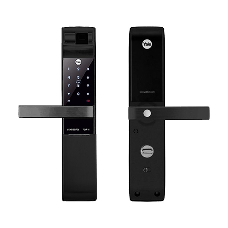 YALE 耶魯電子鎖 - YDM 7116A (黑/玫瑰金) - 鎖庫智能家